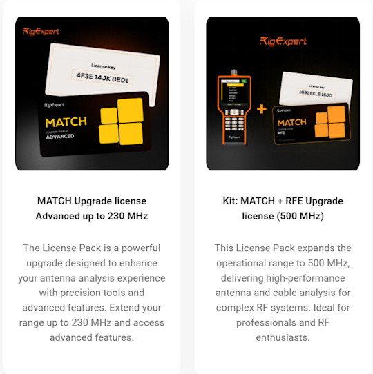 RigExpert MATCH RigExpert MATCH Upgradeable Antenna and Cable Analyzers | DX Engineering