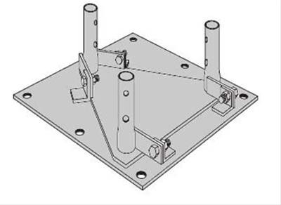ROHN BPH25G ROHN Hinged Tower Base Plates | DX Engineering