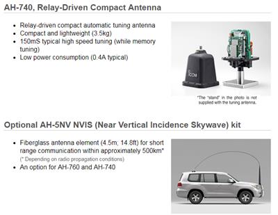 ICOM AH-740 ICOM AH-740 Mobile HF Auto-Tune Antennas | DX Engineering
