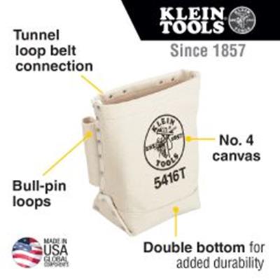 Klein Tools 5416T Klein Tools Canvas Bull-Pin and Bolt Bags | DX ...
