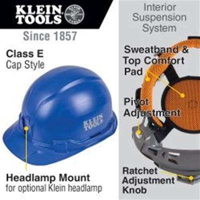Klein Tools 60248 Klein Tools Cap-Style Non-Vented Hard Hats | DX ...