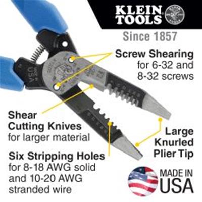 Klein Tools K12035 Klein Tools Kline-Kurve Heavy-Duty Wire Strippers ...