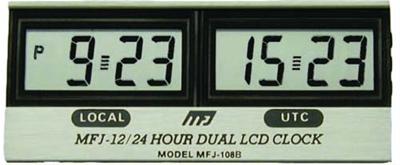 MFJ MFJ-108B MFJ 12/24 Dual Hour LCD Clocks | DX Engineering