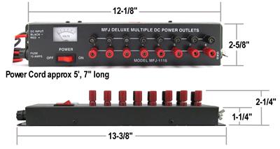 MFJ MFJ-1116 MFJ DC Multiple Outlet Panels | DX Engineering