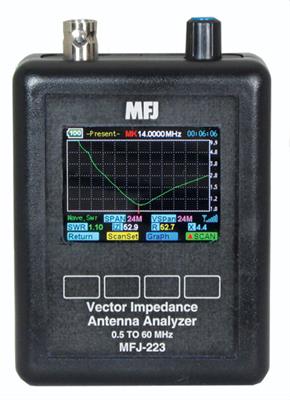 MFJ MFJ-223 MFJ 223 Color Graphic VNA Antenna Analyzers | DX Engineering