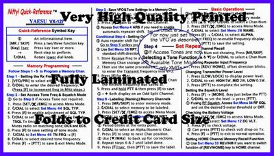 Nifty Accessories QR-VX127 Nifty Accessories Quick Reference Cards | DX ...