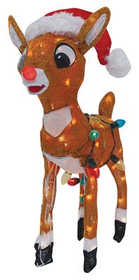 Summit Gifts 60552-LED Rudolph the Red-Nosed Reindeer Tinsel-Light | DX ...