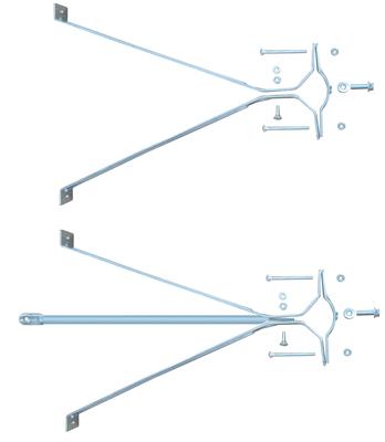 ROHN WM24D ROHN Mast Wall Mounts | DX Engineering