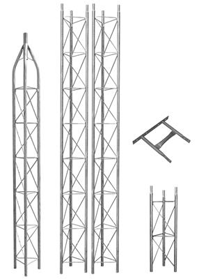 American Tower Company AME25-K-30B3 Amerite 25 Series Bracketed Tower ...