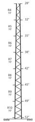 ROHN RSL70A40 ROHN RSL Self-Supporting Towers | DX Engineering