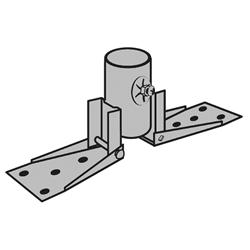 ROHN UM50 ROHN Telescopic Mast Roof Mounts | DX Engineering