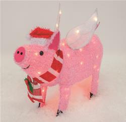 Summit Gifts SUM-20558 Flying Pig Tinsel-Light Display | DX Engineering
