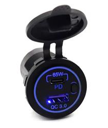 12 Volt Power PM-USB65W 12 Volt Power, Inc. Panel Mount USB Device ...