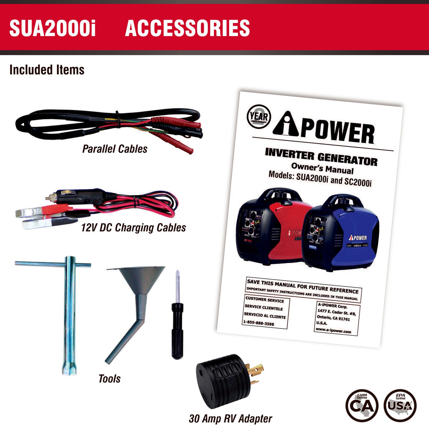 A-iPower SUA2000I A-iPower Inverter Generators | DX Engineering