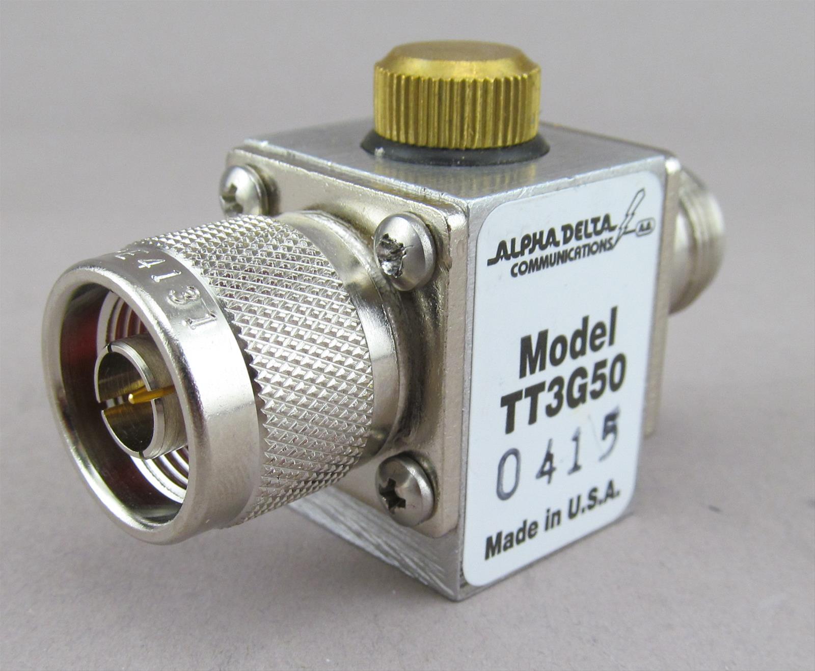 Alpha Delta ATT3G50M Alpha Delta N Connector Coaxial Cable Surge ...