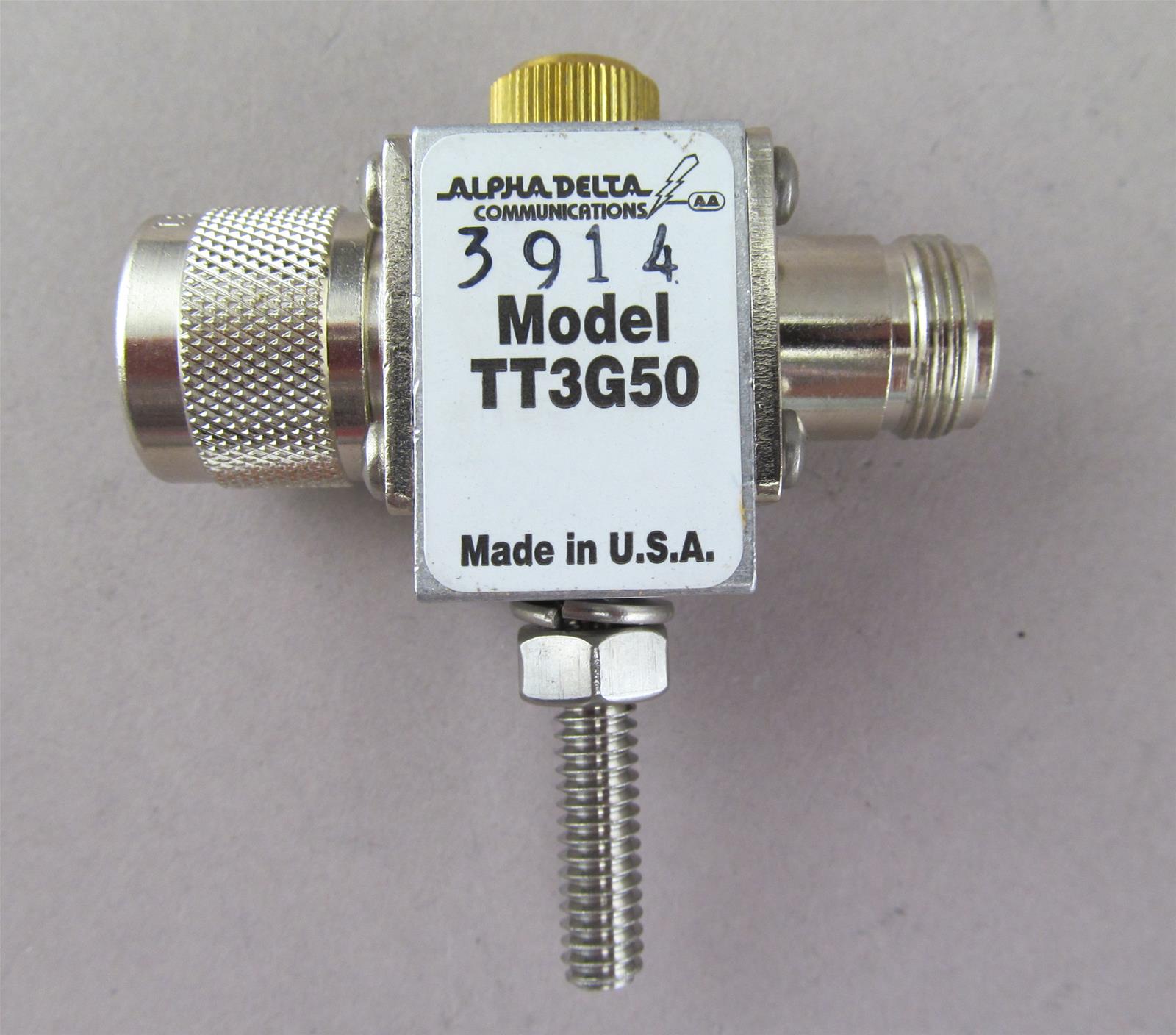 Alpha Delta ATT3G50M Alpha Delta N Connector Coaxial Cable Surge ...