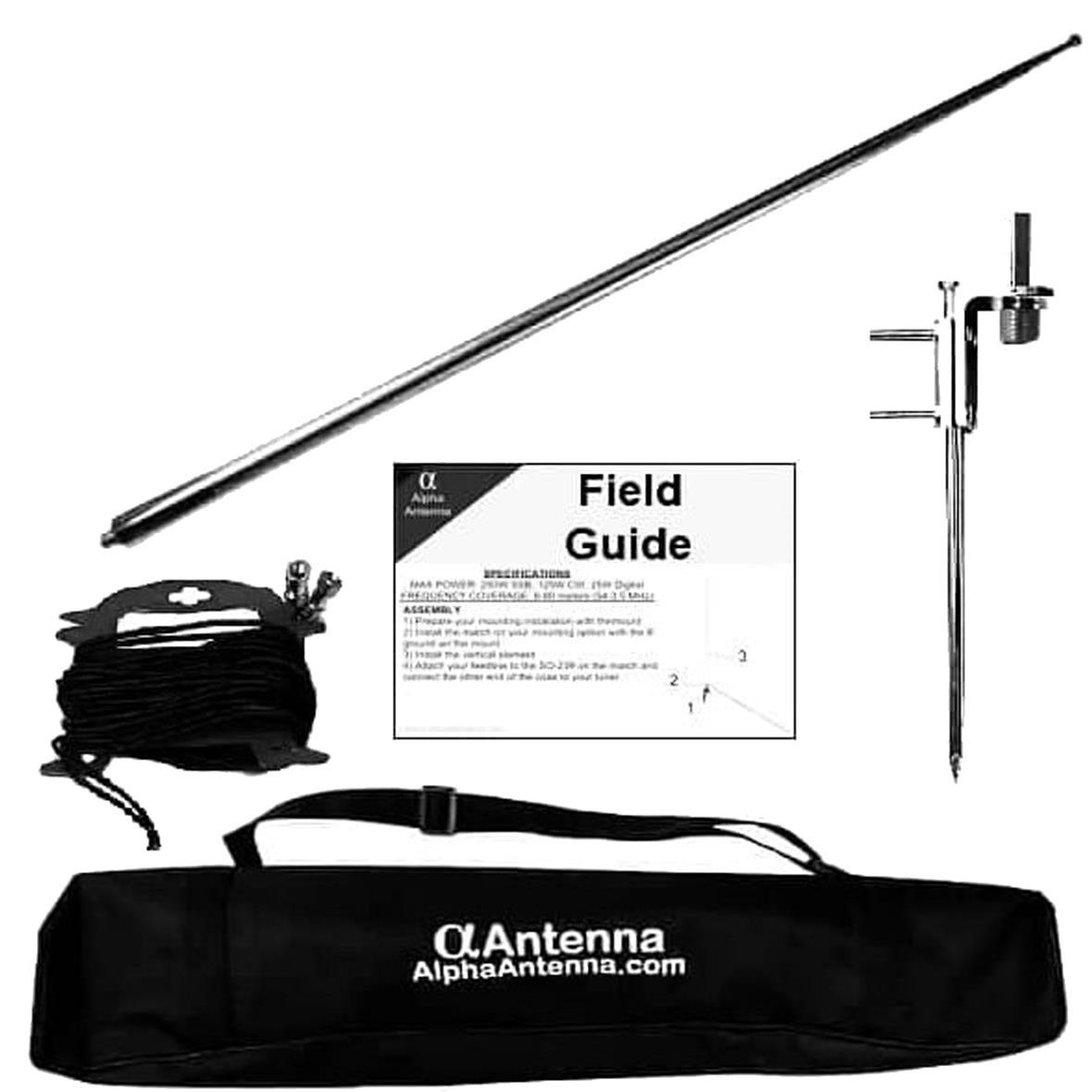 Alpha Antenna VERTITENNA Alpha Antenna Verti-Tenna Portable HF/VHF/UHF Vertical Antennas | DX ...
