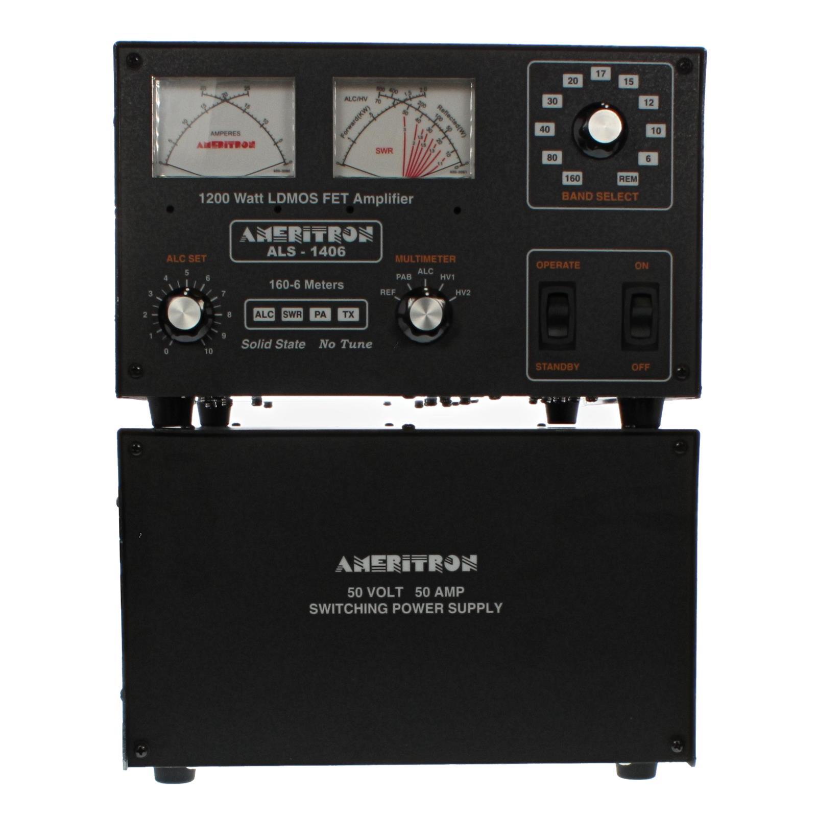 Ameritron ALS-1406 Ameritron ALS-1406 HF Plus 6 Meters Solid State ...