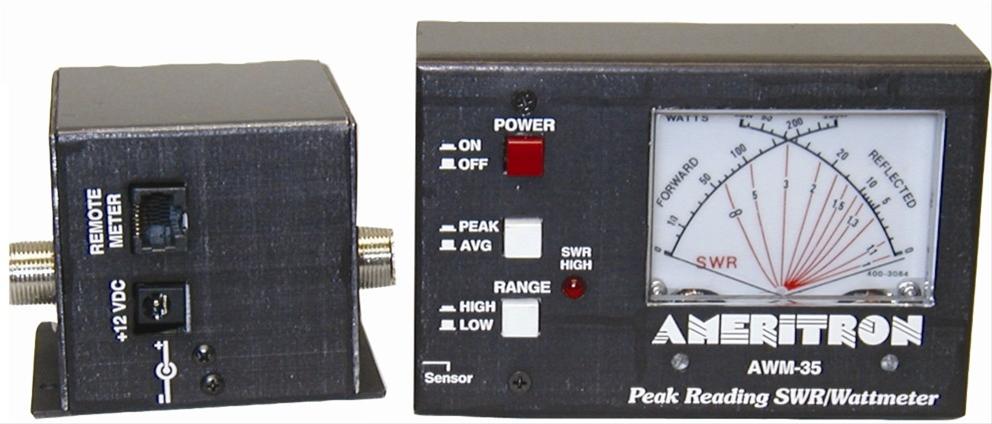 Ameritron AWM-35H Ameritron Flat Mount Mobile SWR/Wattmeters | DX ...