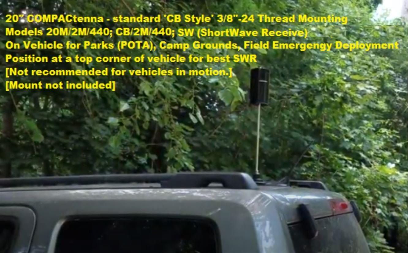 COMPACTenna 2M/220/440 COMPACtenna Model 2M/220/440 Tri-Band NMO Mobile ...