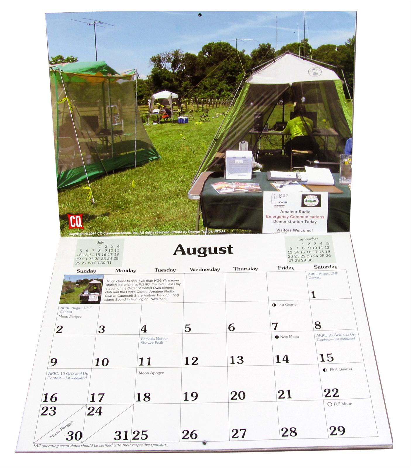 CQ Publications 2015CALENDAR CQ Amateur Radio 2015-16 Calendars | DX ...