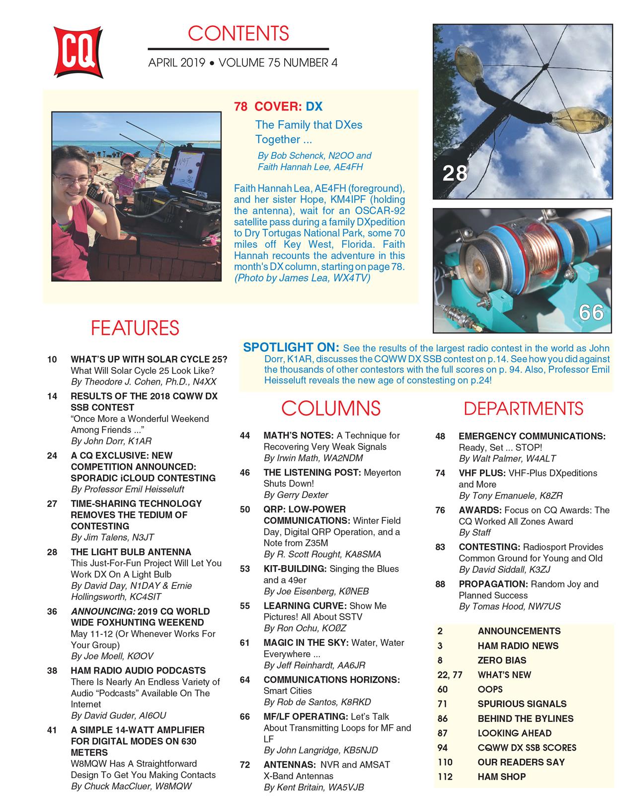 CQ Publications CQ-APR2019 CQ Magazine | DX Engineering
