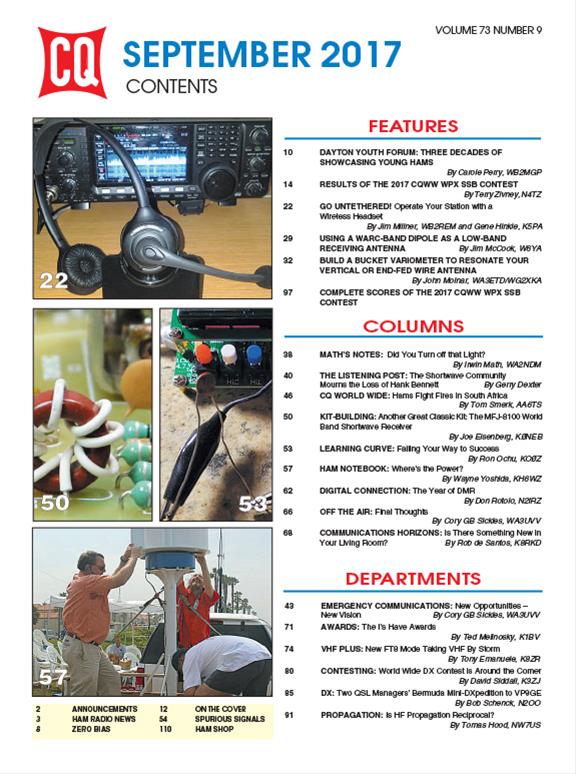 CQ Publications CQ-SEPT2017 CQ Magazine | DX Engineering