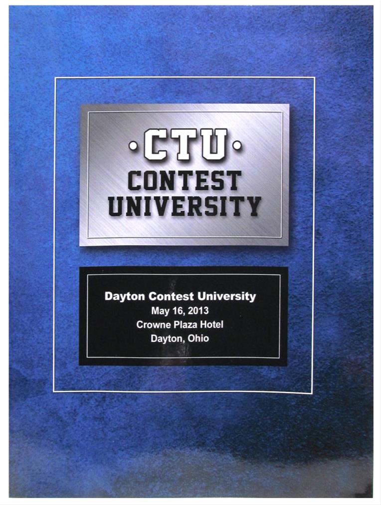 Contest University Books CTU-2013 CTU Books 2013 Contest University ...