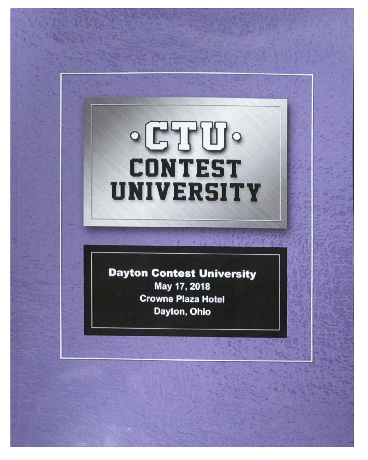 Contest University Books CTU-2018 CTU Books 2018 Contest University ...