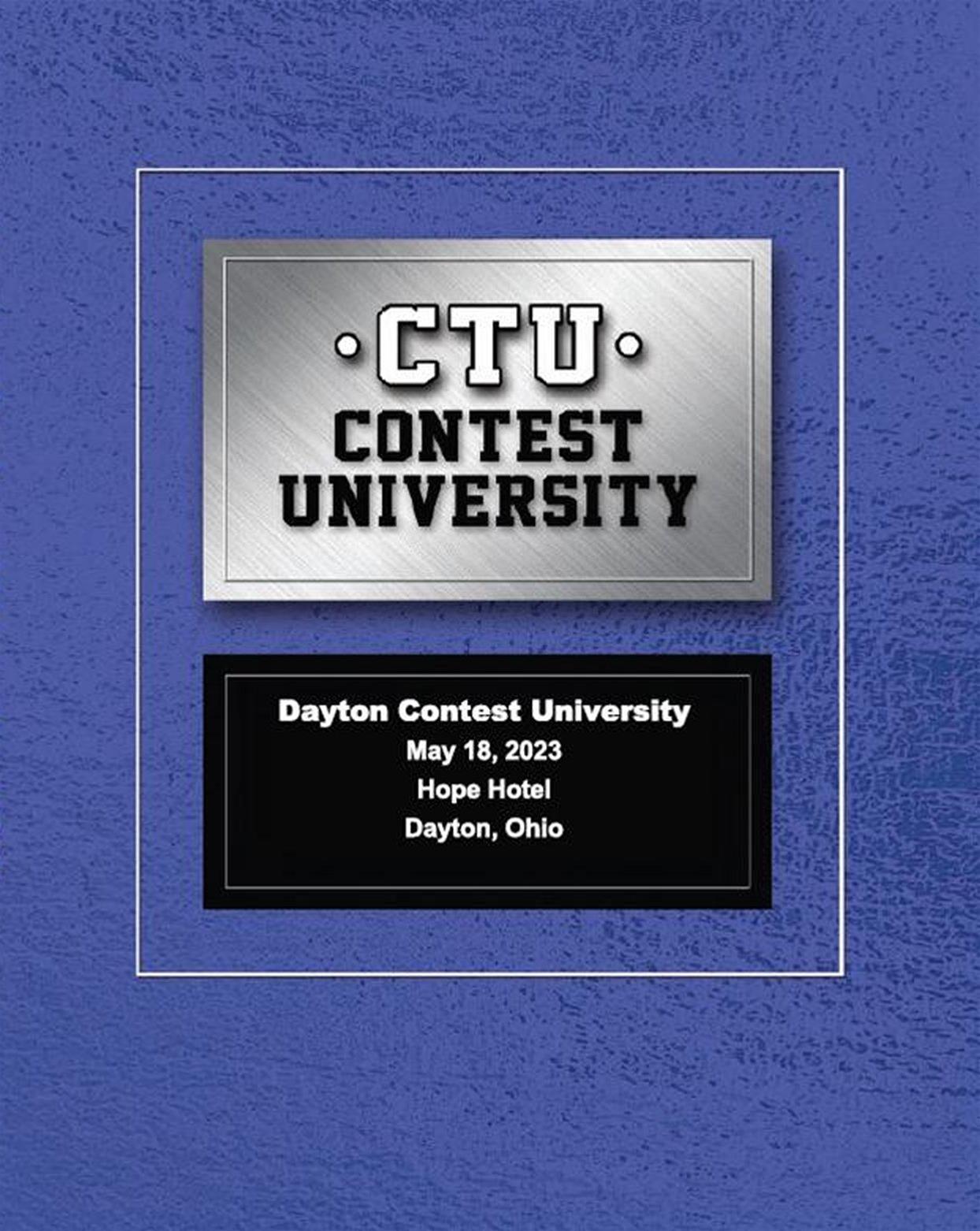 Contest University Books CTU-2023 CTU Books 2023 Contest University ...
