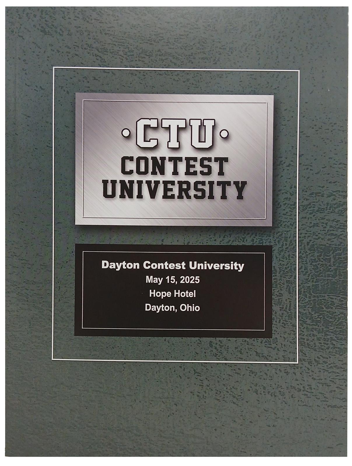 Contest University Books CTU-2025 CTU Books 2025 Contest University ...