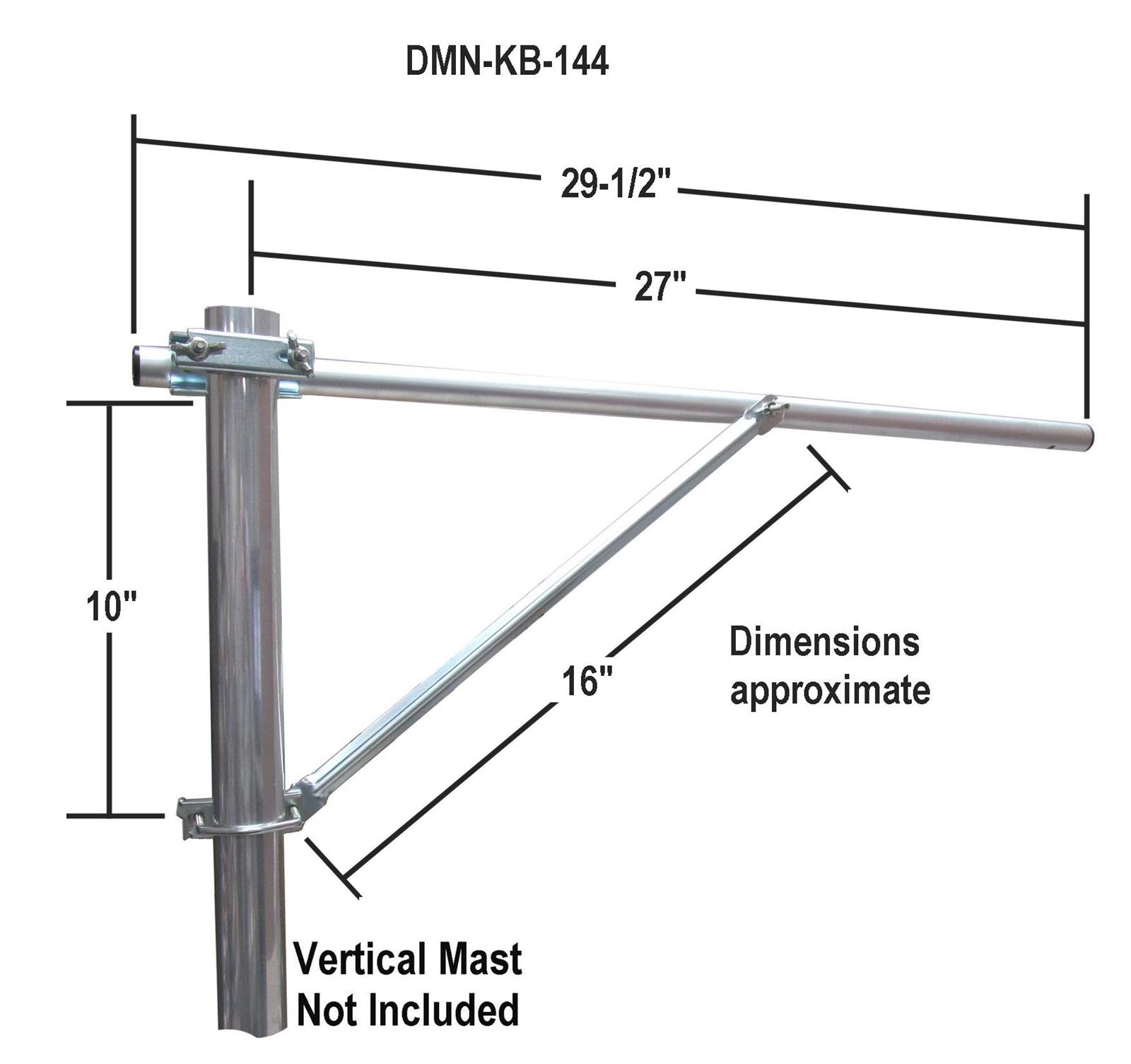 Diamond Antenna KB144 Diamond Antenna Yagi Support Brackets | DX ...