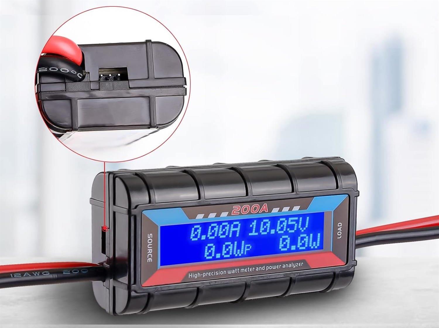 Misc Vendor DC-VAWM-200P 200 Amp Inline DC Power Analyzer and Watt ...