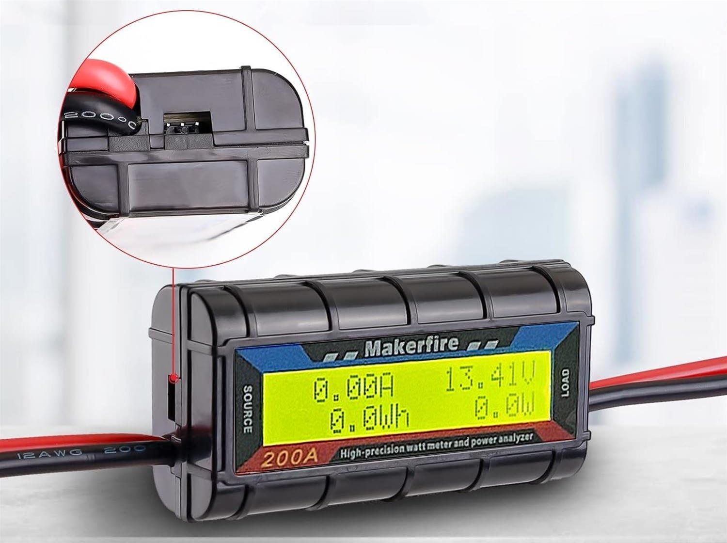 Misc Vendor DC-VAWM-200P 200 Amp Inline DC Power Analyzer and Watt ...