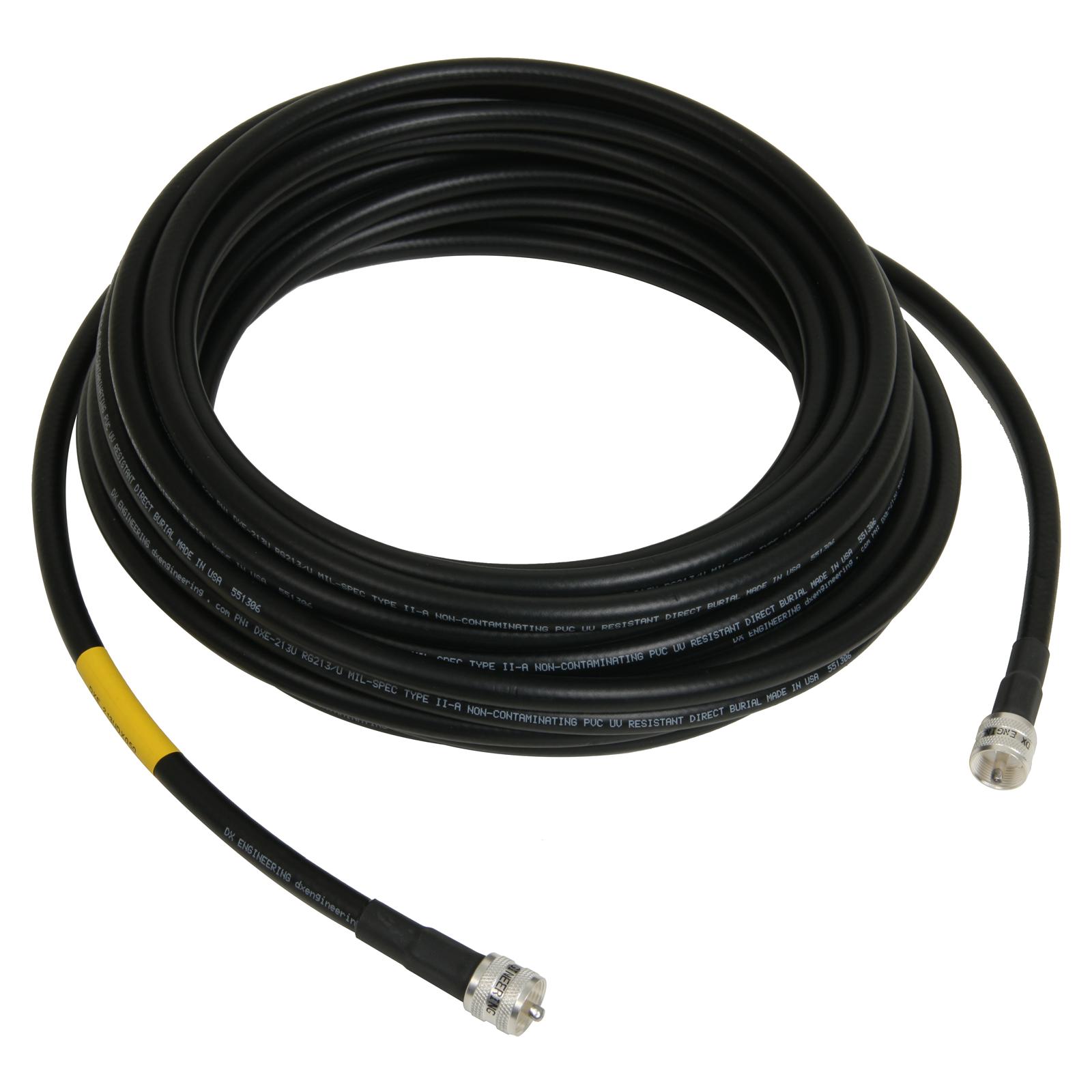DX Engineering DXE-213UDX050 DX Engineering RG-213U PL-259 Low-Loss 50 ...