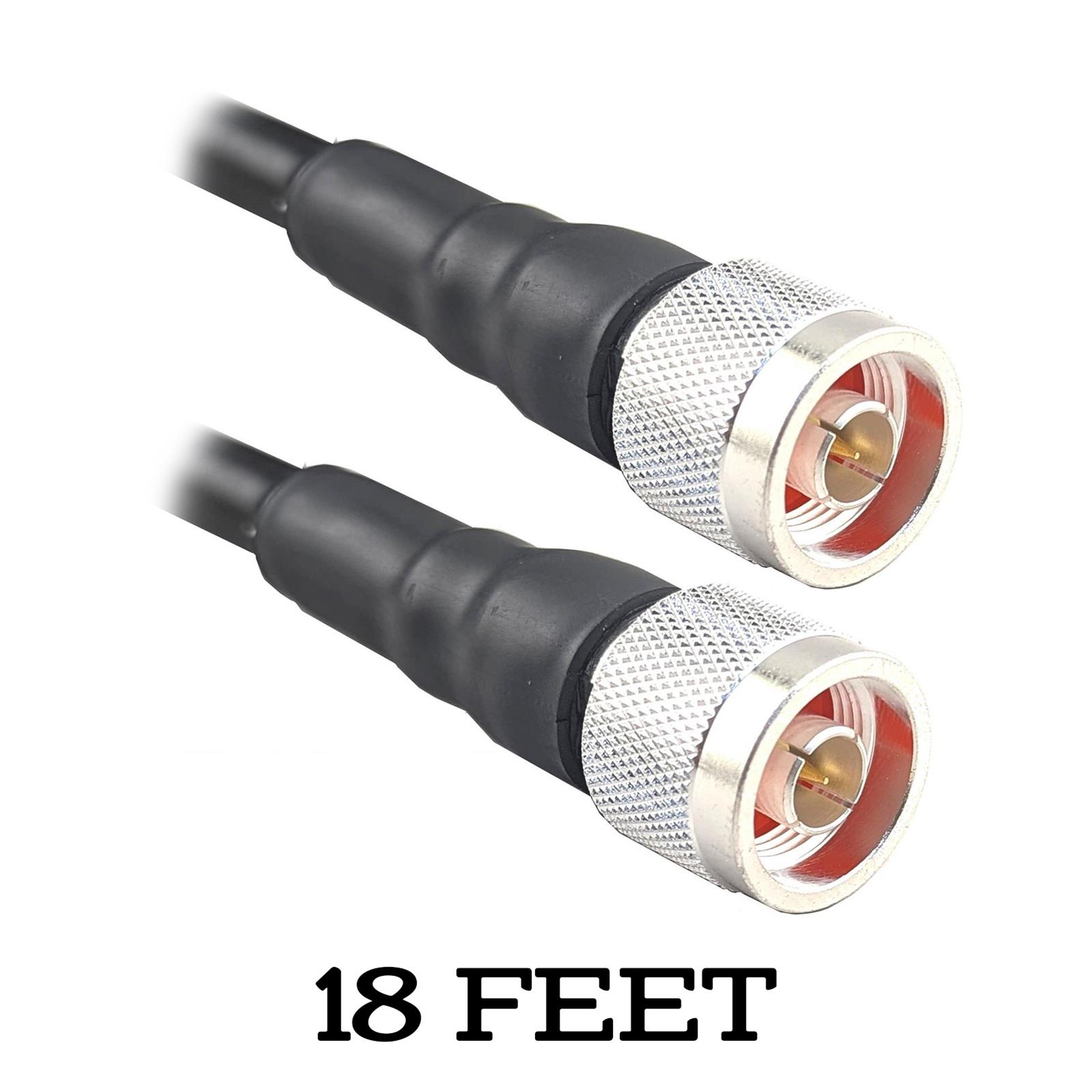 DX Engineering DXE-213UNX018 DX Engineering RG-213U Type-N Low-Loss 50-ohm Coax Cable Assemblies ...