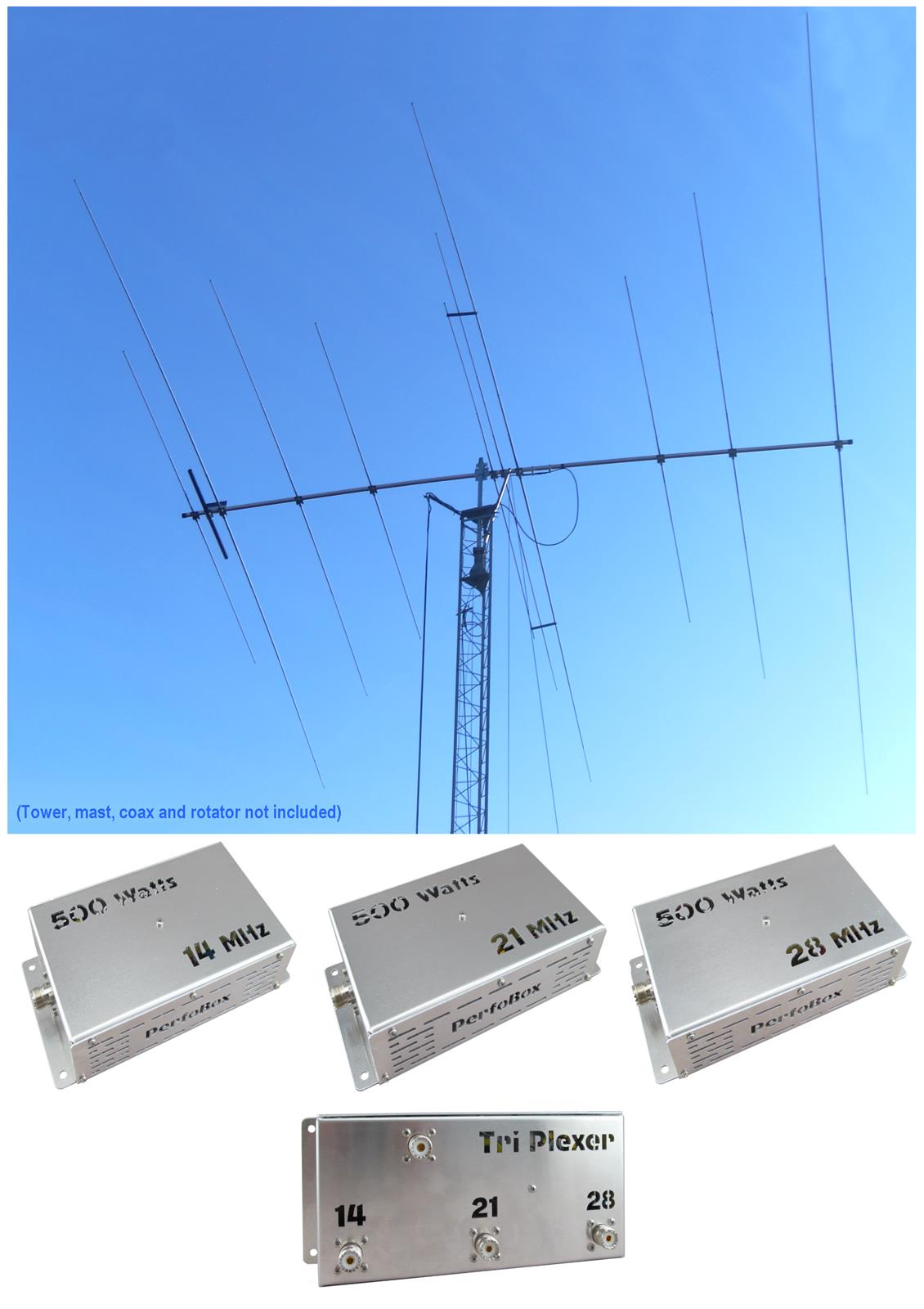DX Engineering DXE-3X10-TPX500P DX Engineering Multiplex Antenna ...