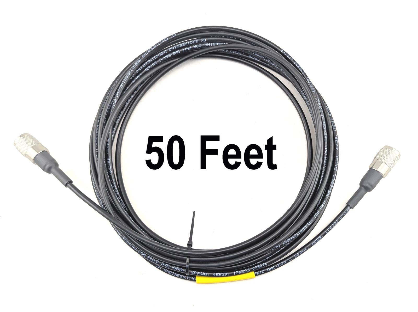 DX Engineering DXE-58AUDU050 DX Engineering RG-58A/U 52-ohm Low-Loss ...