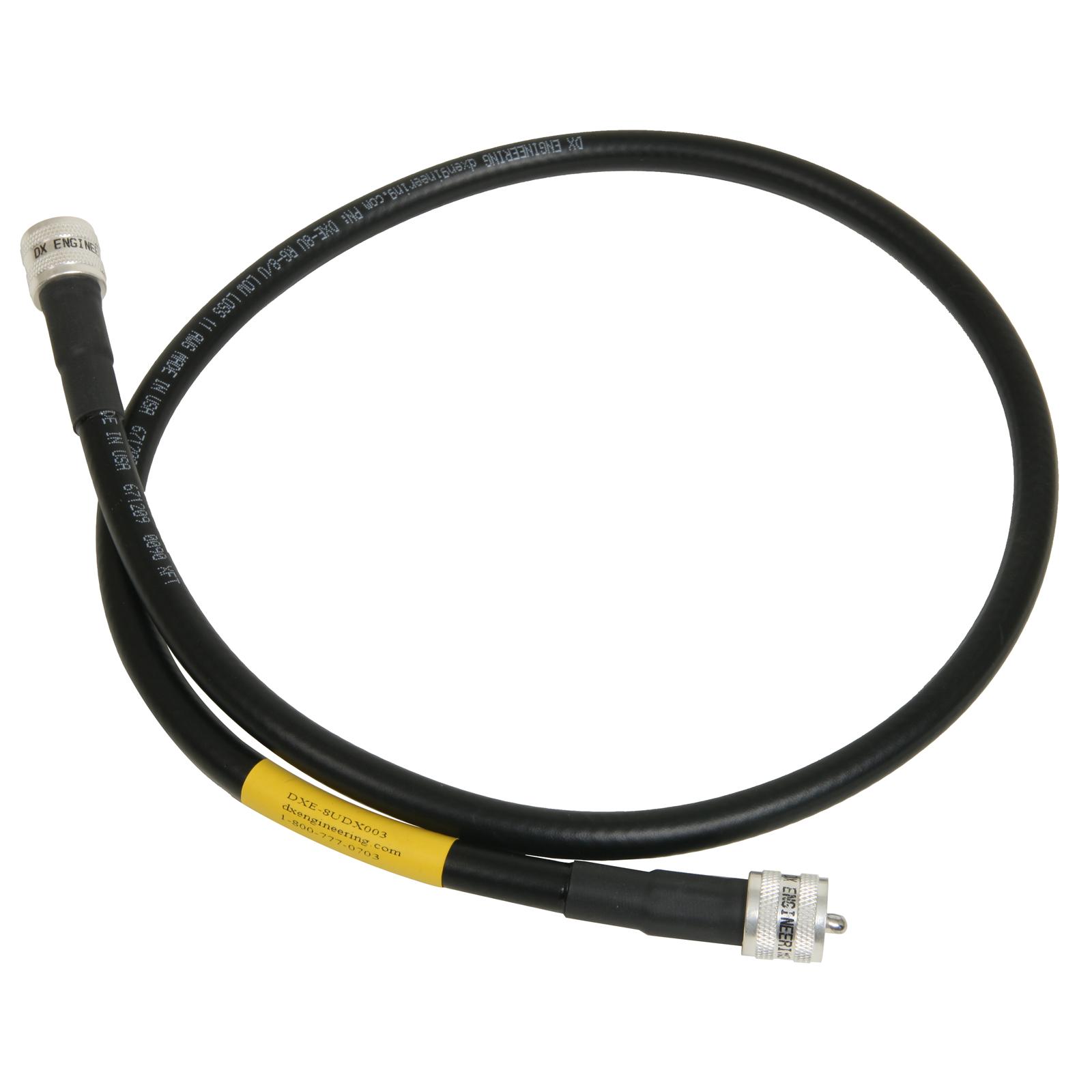 DX Engineering DXE-8UDX003 DX Engineering RG-8U PL-259 Low-Loss 50-ohm ...