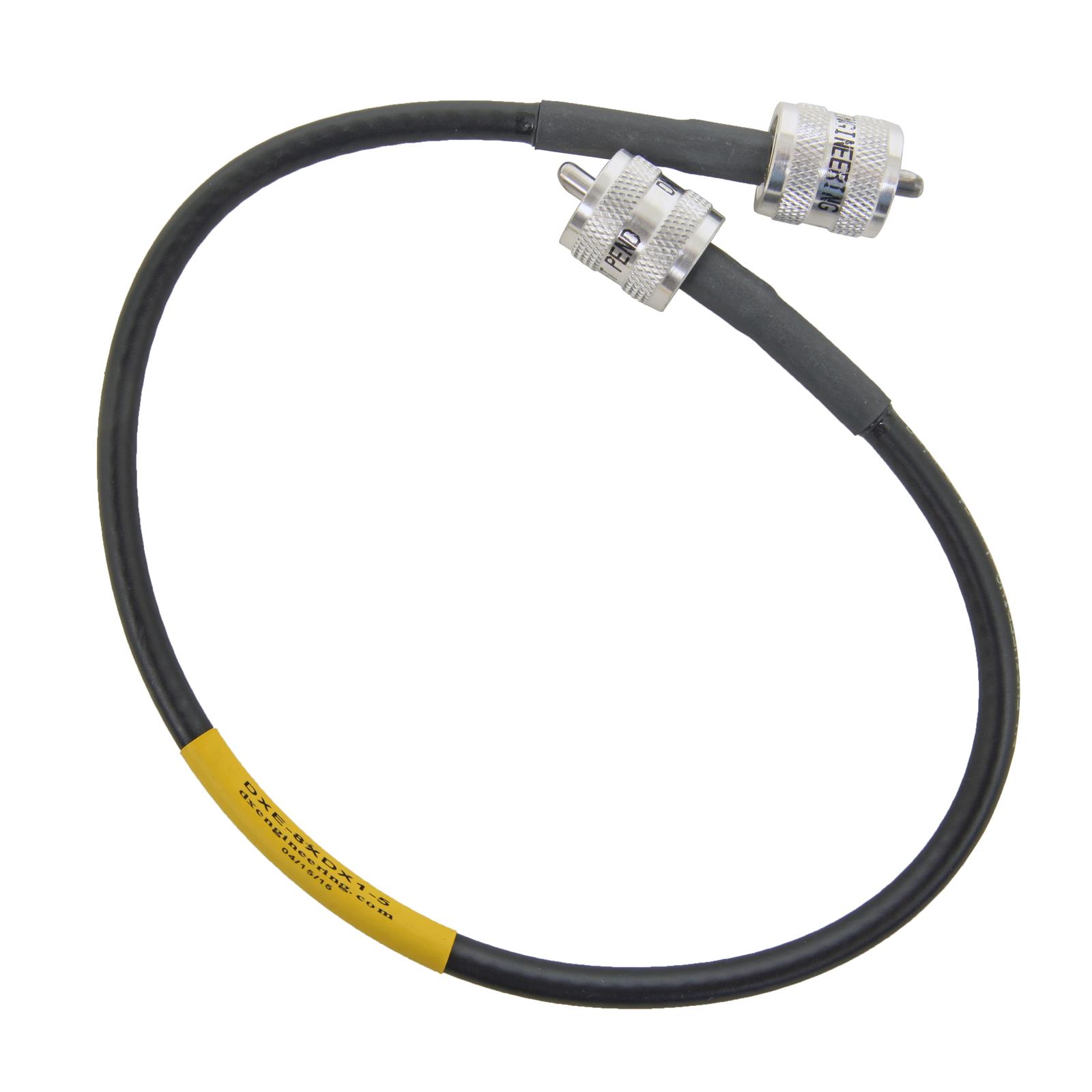 DX Engineering DXE-8XDX002 DX Engineering RG-8X PL-259 Low-Loss 50-ohm ...