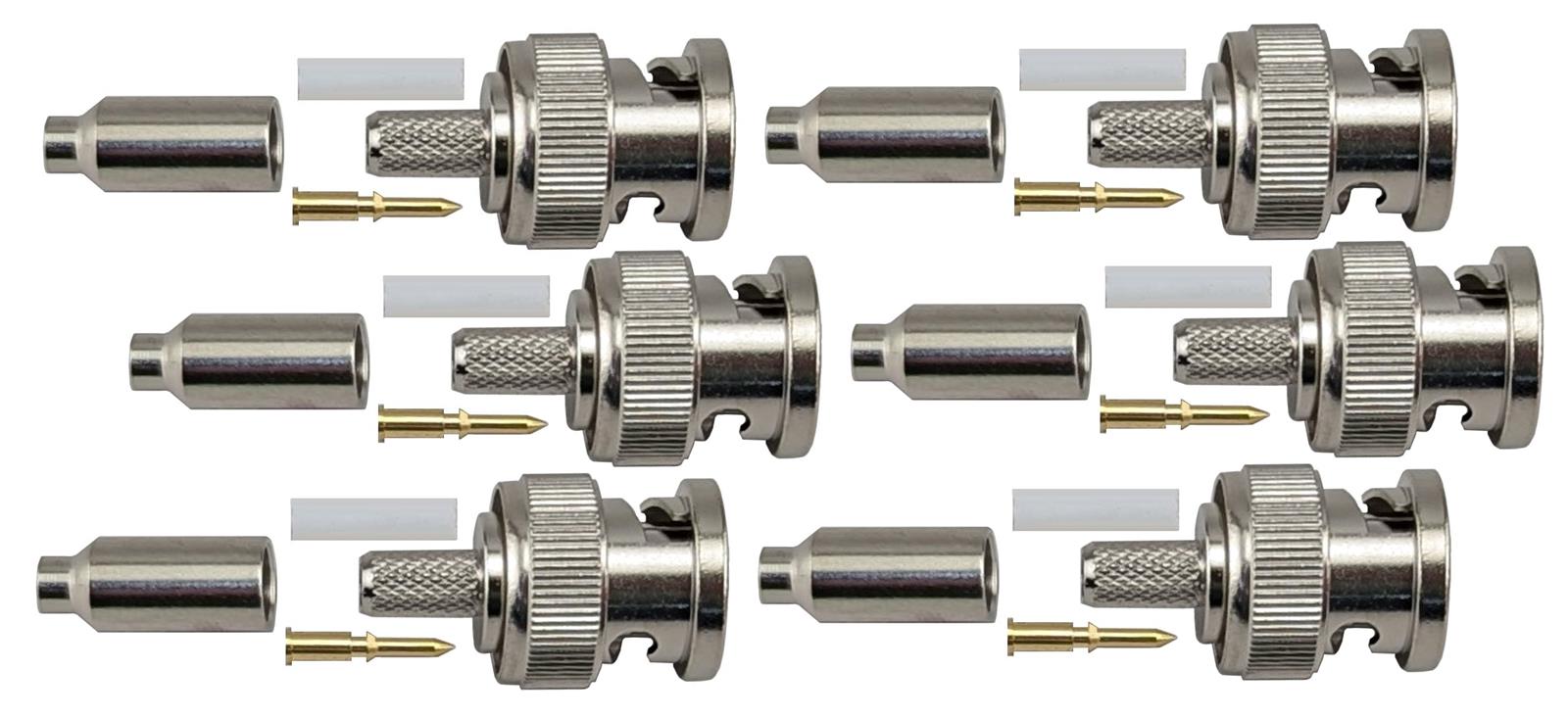 DX Engineering DXE-BNCM-174-6 DX Engineering BNC Male RG-174 Coaxial Connectors | DX Engineering