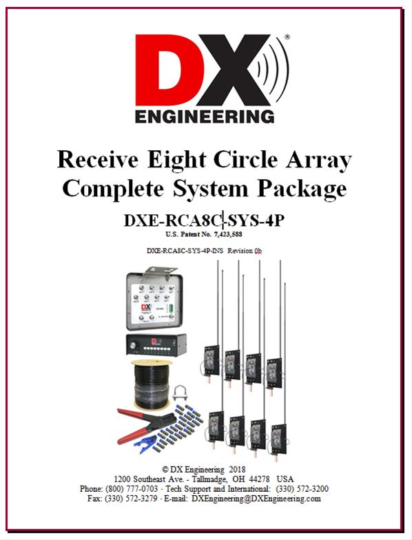 DX Engineering DXE-RCA8C-SYS-4P Receive Eight Circle Complete Array ...