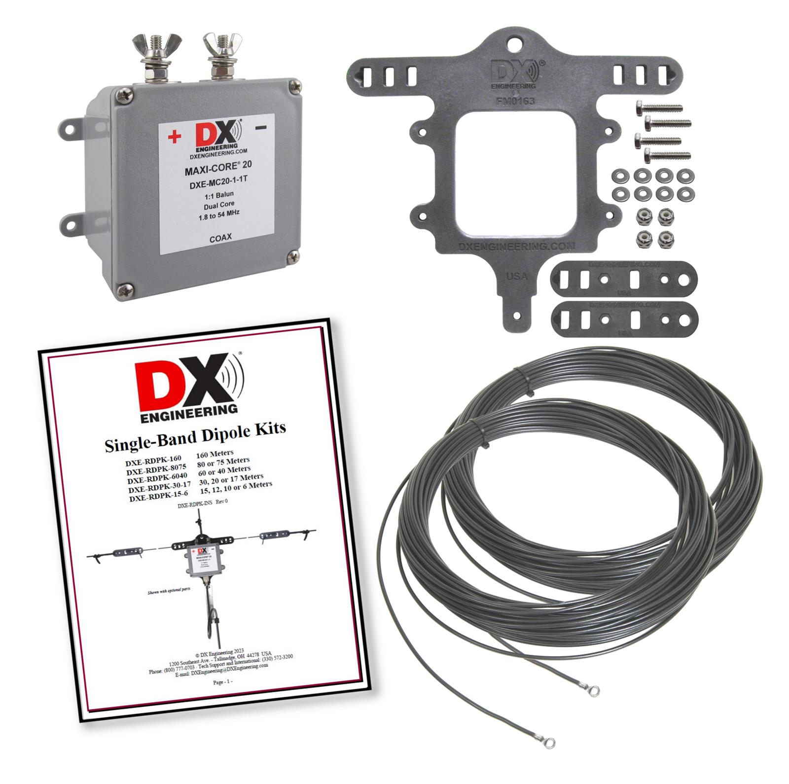 DX Engineering DXE-RDPK-30-17 DX Engineering Single-Band Dipole Antenna ...