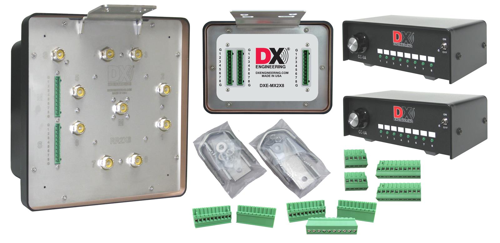 DX Engineering 2 x 8 Remote Antenna Smart Two Radio Switch System DXE ...