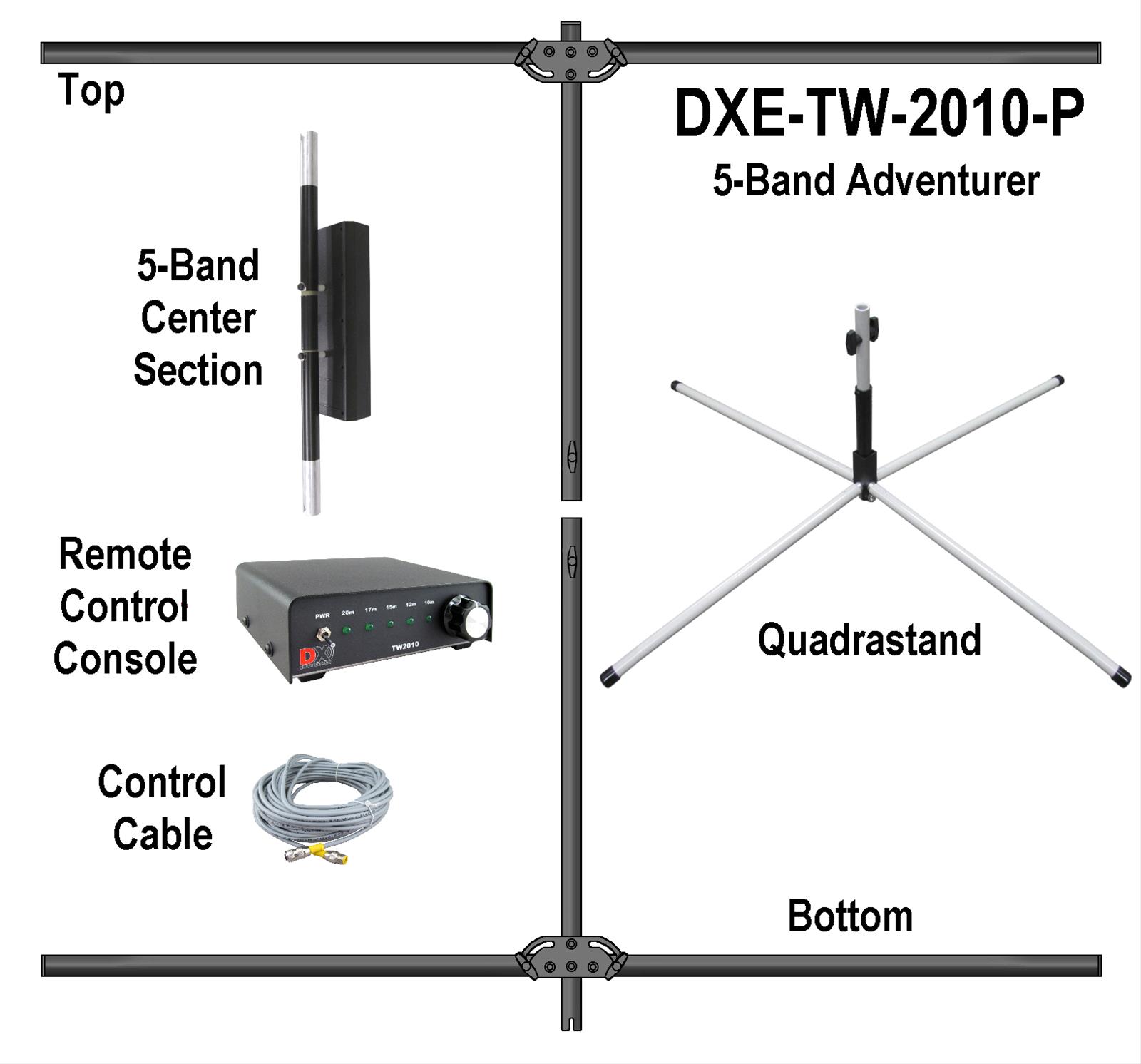 DX Engineering DXE-TW-2010-P DX Engineering TW Antenna 5-Band ...