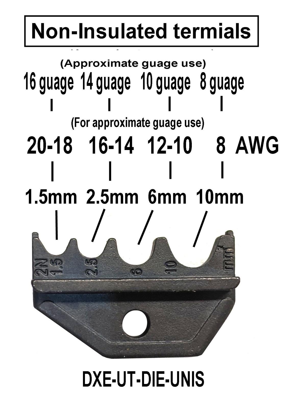 DX Engineering DXE-UT-DIE-UNIS DX Engineering Crimp Tool Dies | DX ...