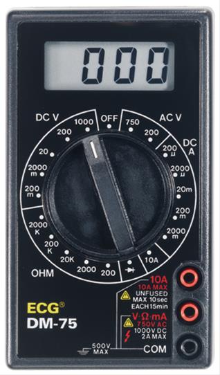 ECG Products DM-75 ECG Digital Multimeters | DX Engineering