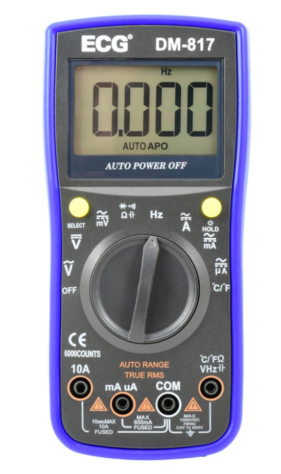 ECG Products DM-817 ECG Digital Multimeters | DX Engineering