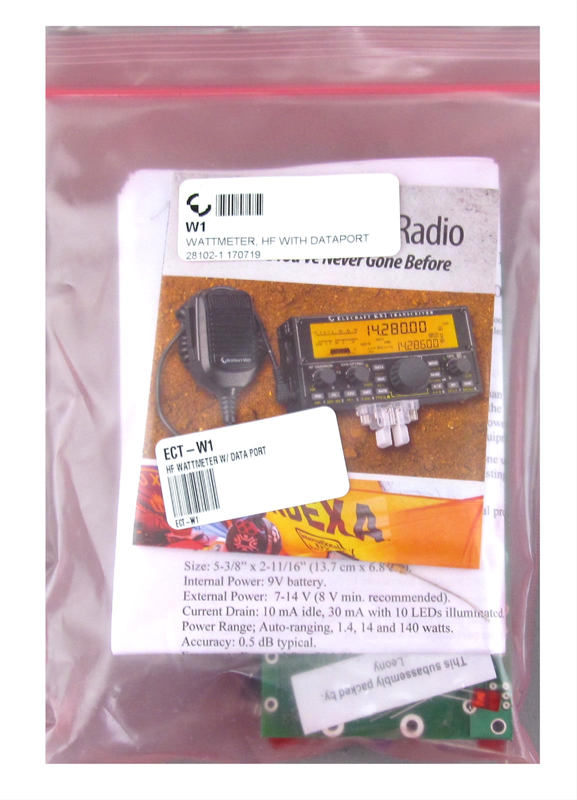 Elecraft W1 Elecraft W1 140W Computing Wattmeter/SWR Bridge Kit | DX ...