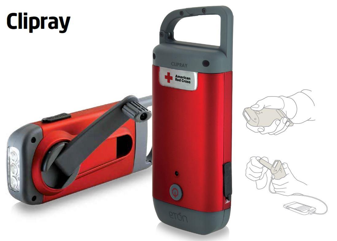 Eton Corporation ARCCR100RSNG Eton Clipray Hand Crank, Clip-On ...